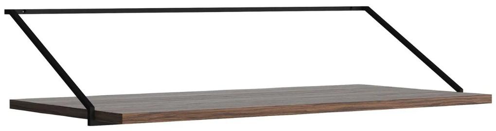 OnaDnes -20% Audo CPH Ořechově hnědý dubový závěsný pracovní stůl AUDO RAIL 92 x 45 cm