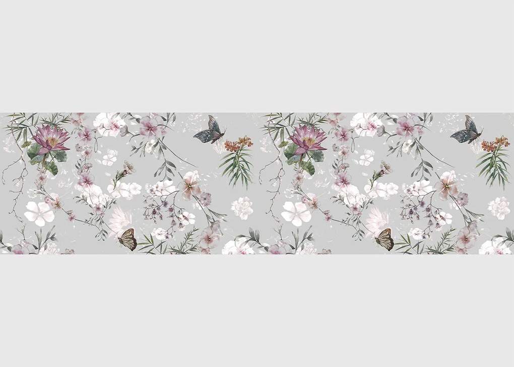Samolepící bordura na zeď Pastelová Zahrada | 5 m x 13.8 cm | DWB8469
