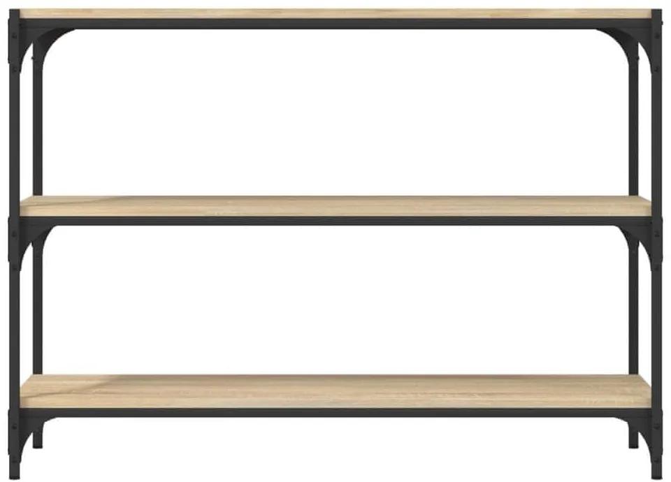 Petromila Knihovna dub sonoma 100x33x70,5 cm kompozitní dřevo a ocel