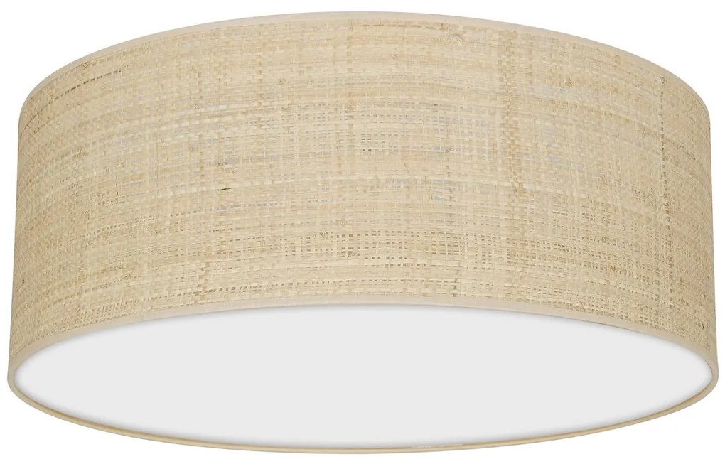 Stropní svítidlo Marshall, 1x ratanové stínítko, (bílé plexisklo), (fi 40cm)