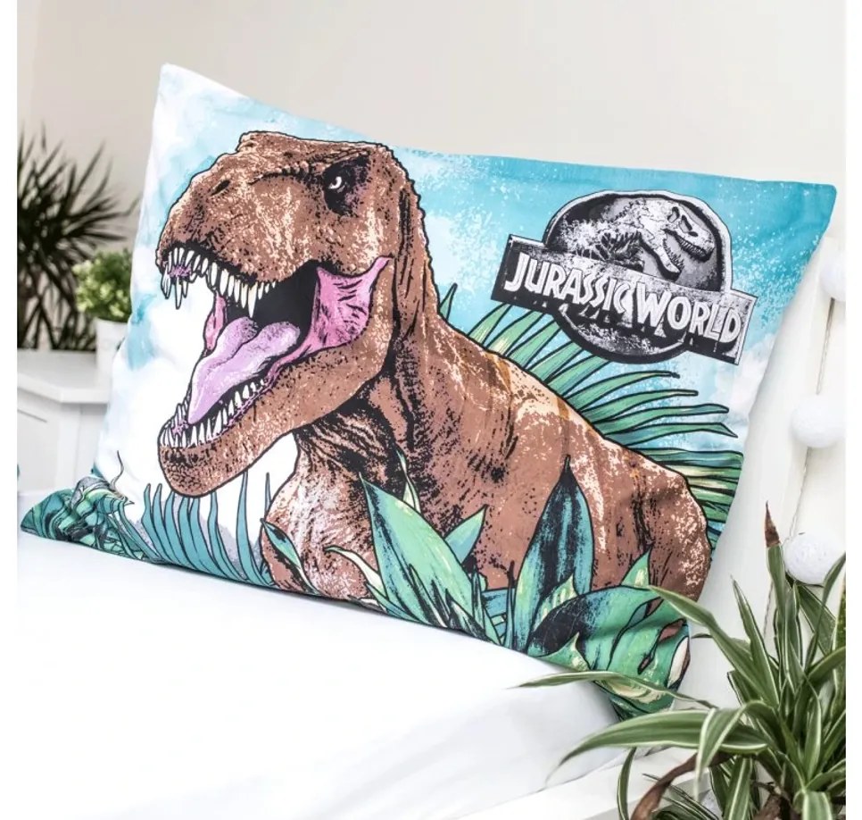 Svítící bavlněné povlečení JURASSIC WORLD ROAR barevné Rozměr povlečení: 70 x 90 cm | 140 x 200 cm
