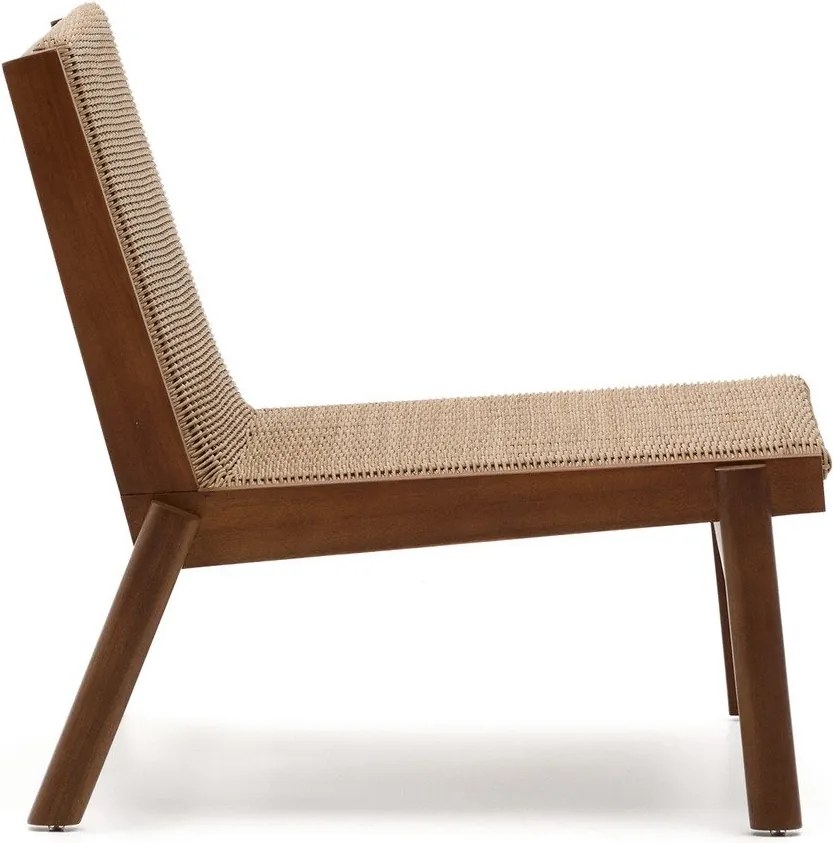 Dřevěné zahradní křeslo v přírodní barvě Itani – Kave Home