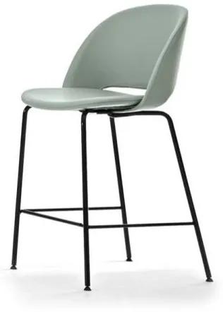 BONTEMPI - Čalouněná barová židle POLO, nízká