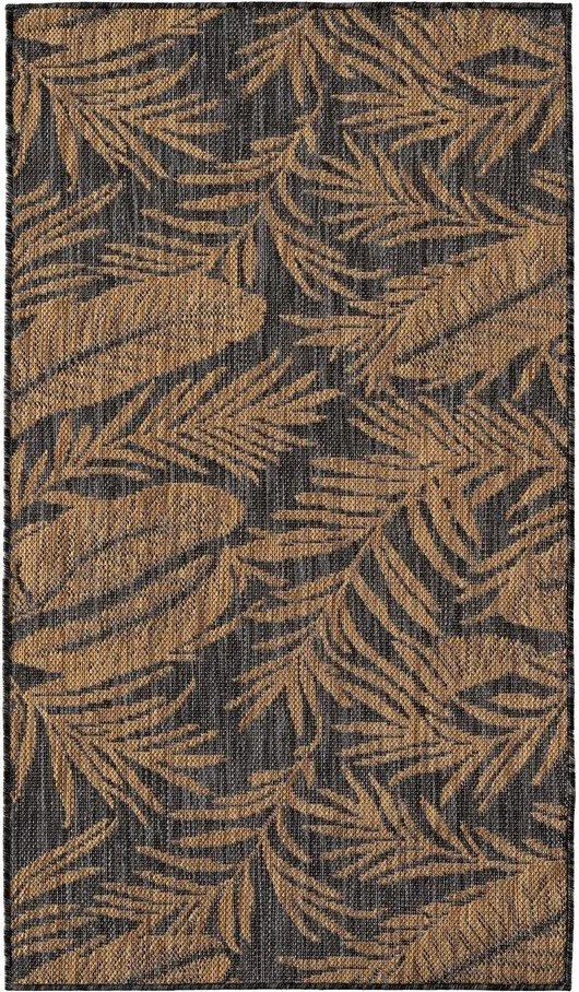 Černý/hnědý vnitřní a venkovní koberec 80x150 cm Mira 1451 – Ayyildiz Carpets