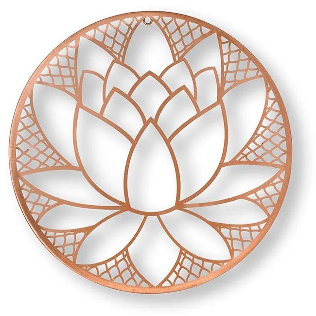 Kovová dekorace Copper Lotus Blossom Metal Art 104035, Wall Art, Graham Brown