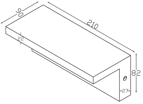 Top Light - LED Venkovní nástěnné svítidlo LED/10W/230V 4000K IP54