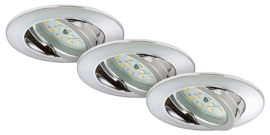 Briloner 7209-038 - SADA 3x LED Koupelnové podhledové svítidlo LED/5W/230V IP23
