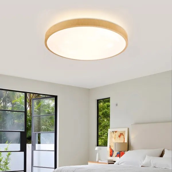 Brilagi-LED Stmívat. svítidlo GLASS POOL DOUBLE LED/60W/230V 50 cm dek. dřeva+DO