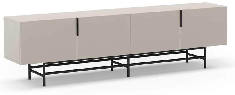 Krémový TV stolek 200x54,5 cm Eldia – Marckeric
