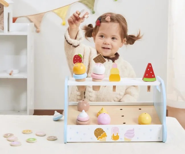 Viga 44842 Dřevěná mini zmrzlinárna a cukrárna PolarB