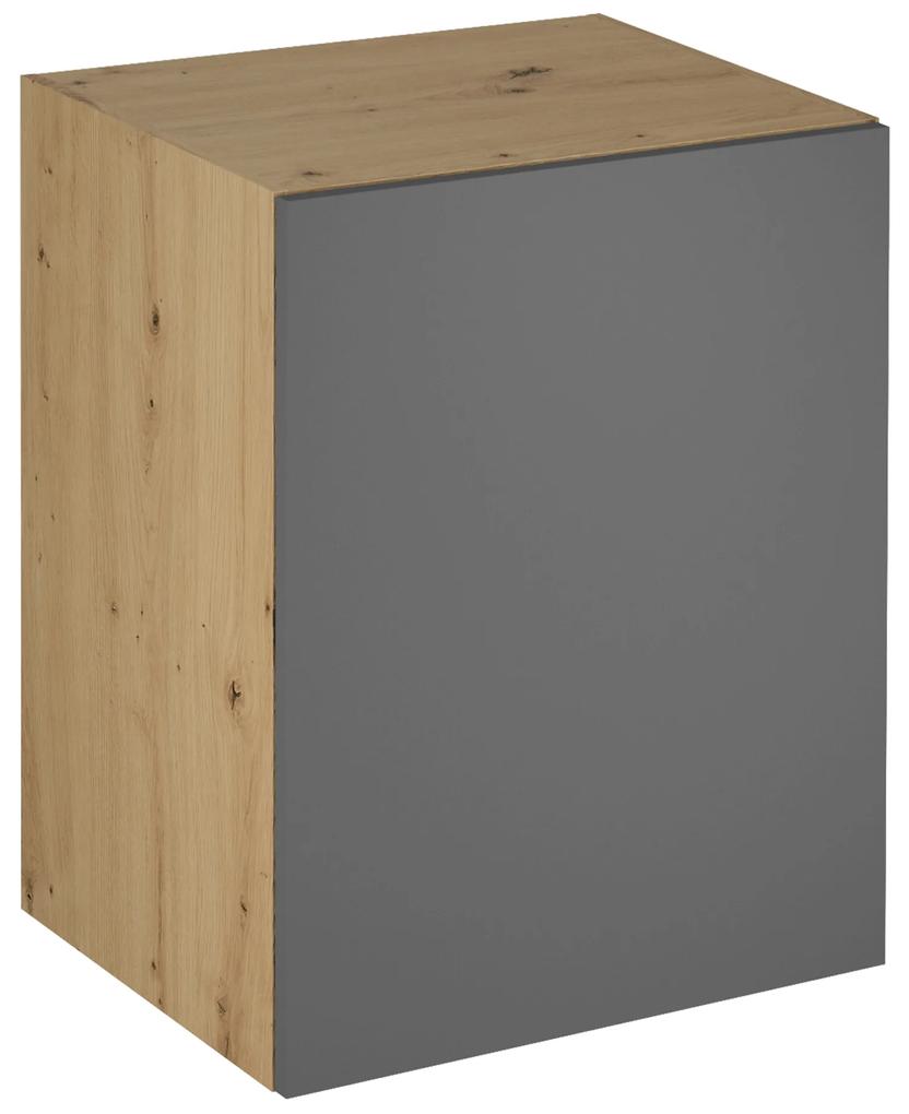Horní skříňka, dub artisan/šedý mat, univerzální, LANGEN G60G