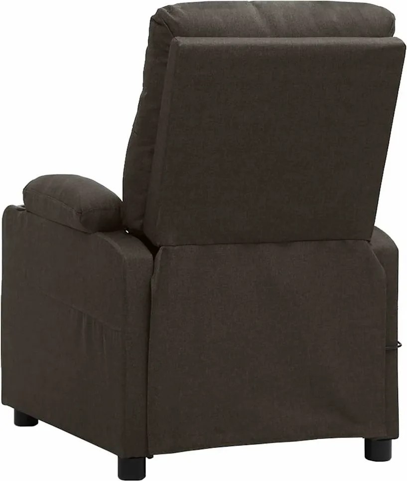 Elektrické masážní křeslo taupe textil 3098859