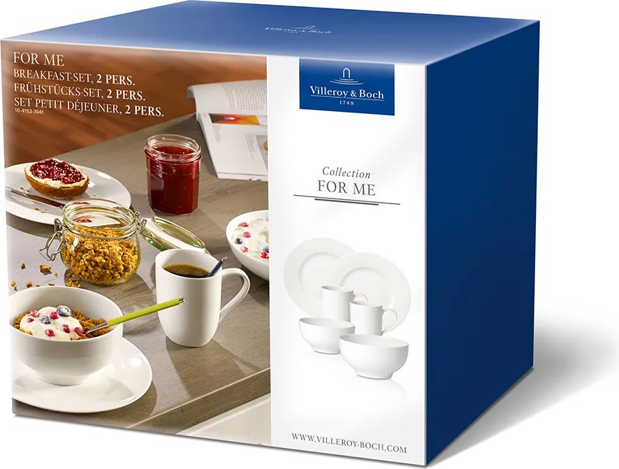 Villeroy&Boch Villeroy & Boch For Me snídaňová sada pro 2 osoby, 34,8 × 19,7 × 32,4 cm