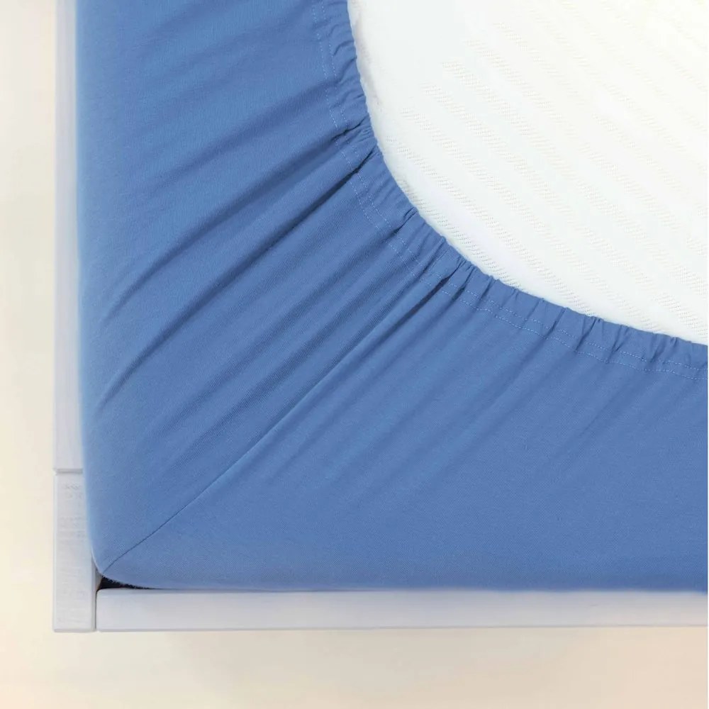 Polášek Jersey prostěradlo s elastanem - Světle zelená | 180 x 200 cm