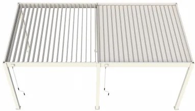 Outdoor Creations Hliníková pergola s lamelami ORION 360x530cm 6 stojek Barva: Bílá RAL 9016