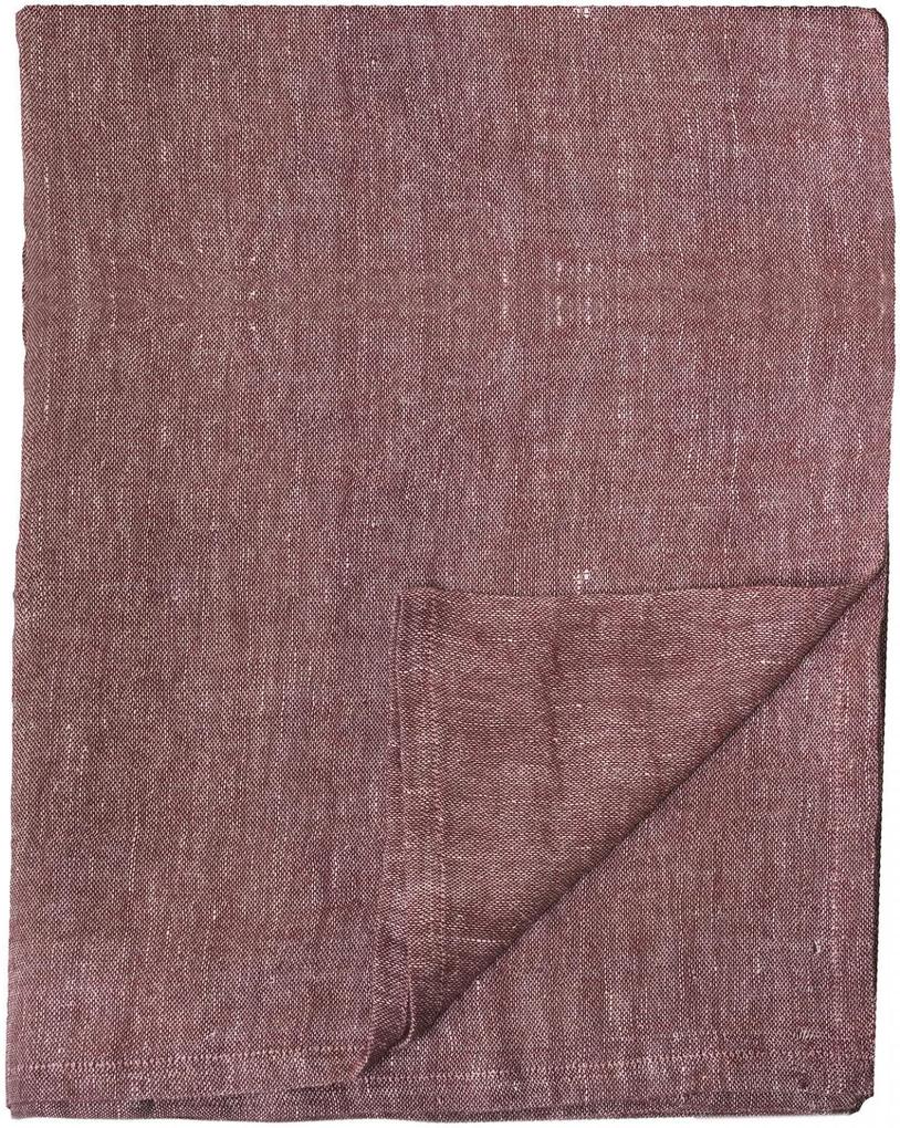 Bloomingville Bavlněný ubrus Red Table Cloth 240 x 140 cm, červená barva, textil