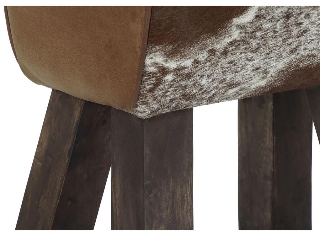 Stolička DKD Home Decor se vzorem kravské kůže (50 x 35 x 75 cm)
