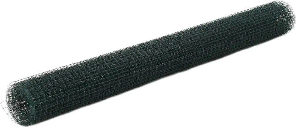 Pletivo ke kurníku ocel PVC vrstva 10 x 1,5 m zelené 143629