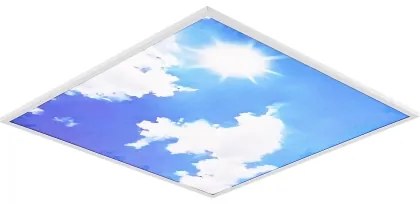 BRILAGI-LED Stm svítidlo SLIMFRAME SKY LED/58W/230V 60x60 cm stříbr/modrá+DO