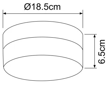GLOBO 48401 - Stropní svítidlo OPAL 1xE27/40W