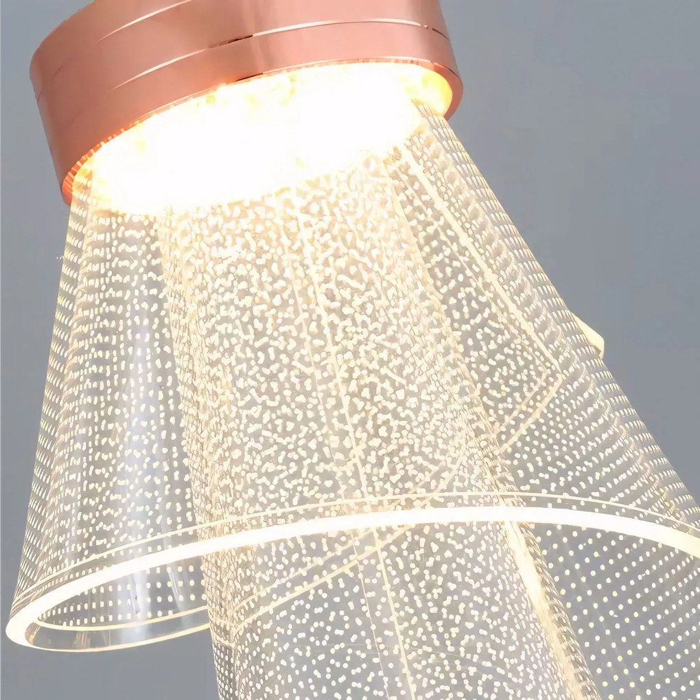 Toolight Toolight, LED nástěnné svítidlo, 10W, 467 lm, APP1766-1W, růžové zlato, OSW-09310