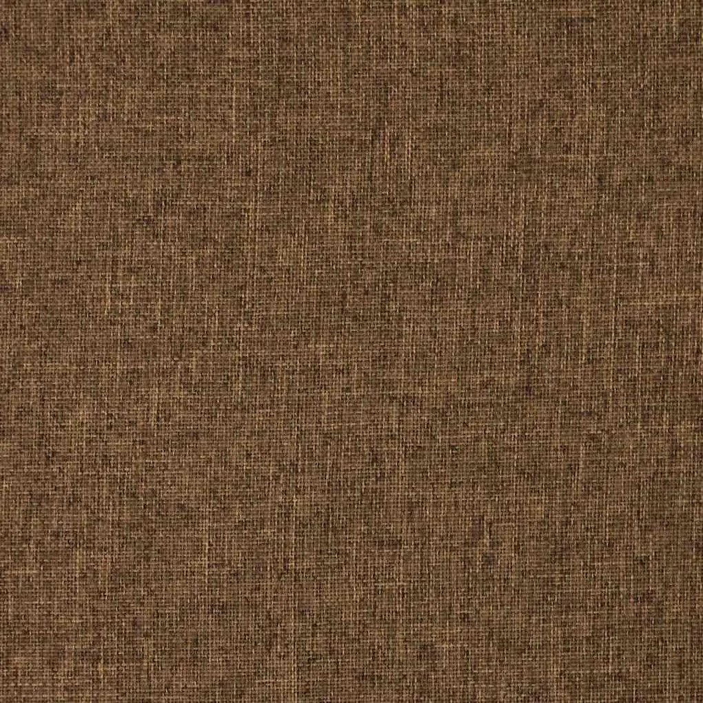 Otočná lenoška na podlahu hnědá textil 336577