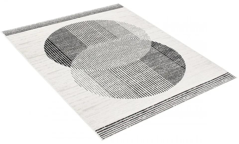 Kusový koberec PP Batala krémovočerný 140x200cm