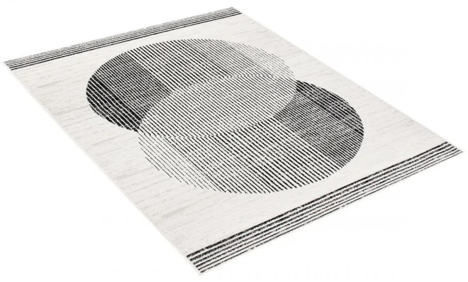 Kusový koberec PP Batala krémovočerný 80x150cm