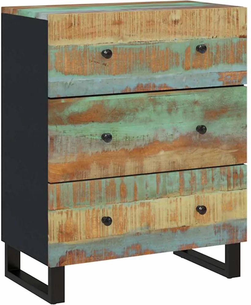 Příborníky 2 ks 60 x 33 x 75 cm masivní recyklované dřevo 3143637