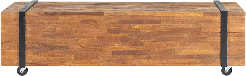 TV stolek 110 x 30 x 32,5 cm masivní teakové dřevo 326173