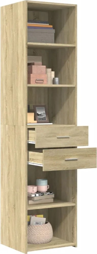 Skříň highboard dub sonoma 45 x 42,5 x 185 cm kompozitní dřevo 3281450