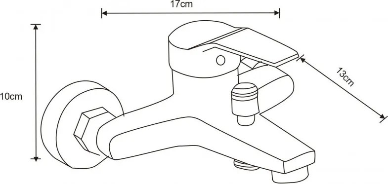 Mexen Caro vanová baterie, černá, 746630-70