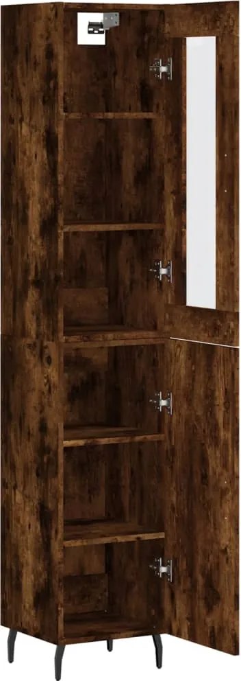 Skříň highboard kouřový dub 34,5 x 34 x 180 cm kompozitní dřevo 3199190