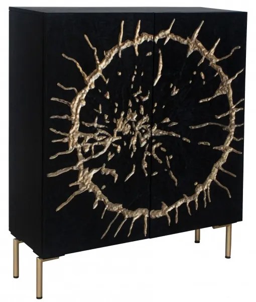 Massive home | Designová vysoká komoda Black Circle mango