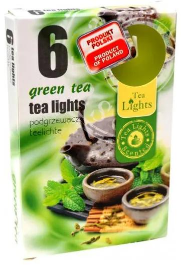 PROHOME - Svíčky čajové 6ks zelený čaj