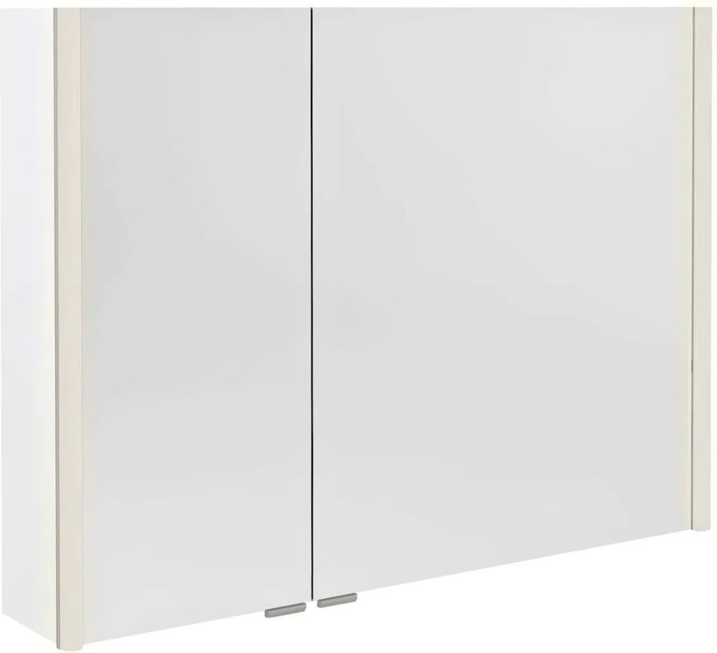 Sapho Alix - Zrcadlová skříňka s LED osvětlením 96x70x18 cm, 2x dvířka, bílá AX196-0030