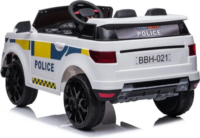 LEAN CARS Elektrické policejní autíčko BBH-021 bílé