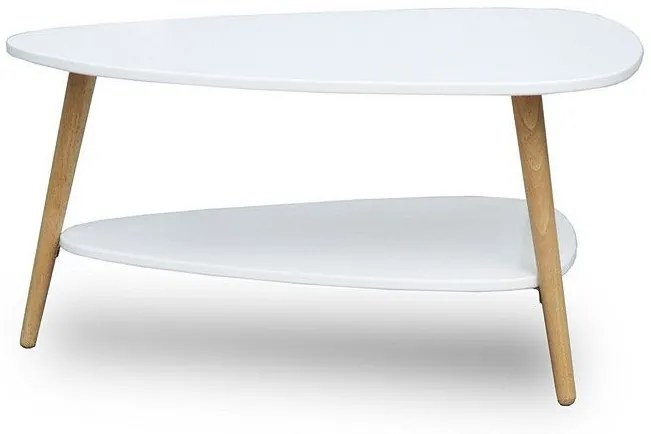 modernHOME Moderní konferenční stolek s dřevěnými nohami FH-CT0211