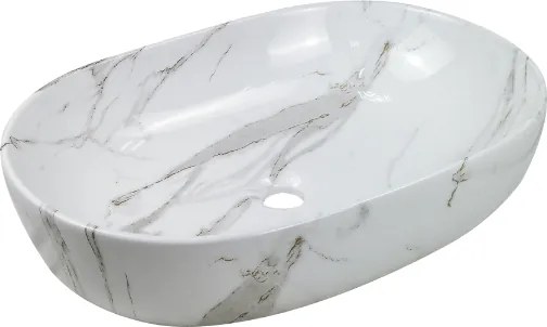 Invena Korfu, umyvadlo na desku 60x42x14,5 cm, imitace kamene, INV-CE-34-701-C