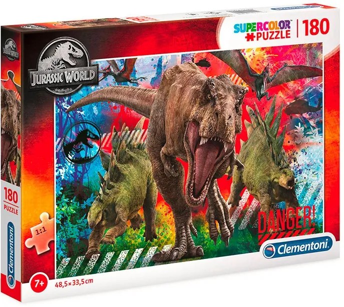 Clementoni - Puzzle 180 Jurassic world