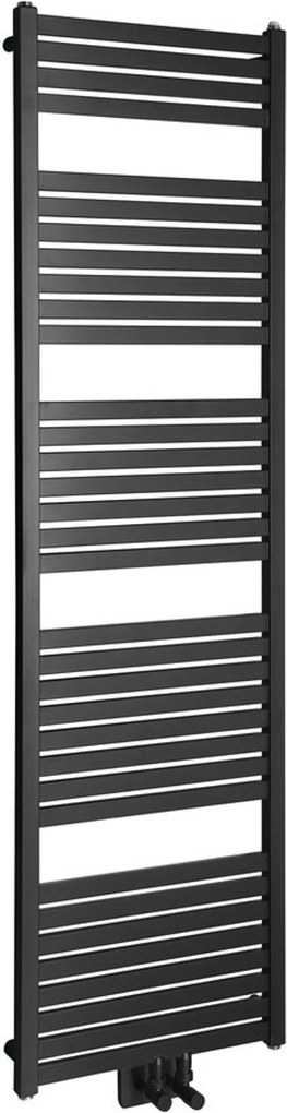 Aqualine Tondi - Topné těleso 45x169 cm, 600 W, matná černá DT446T