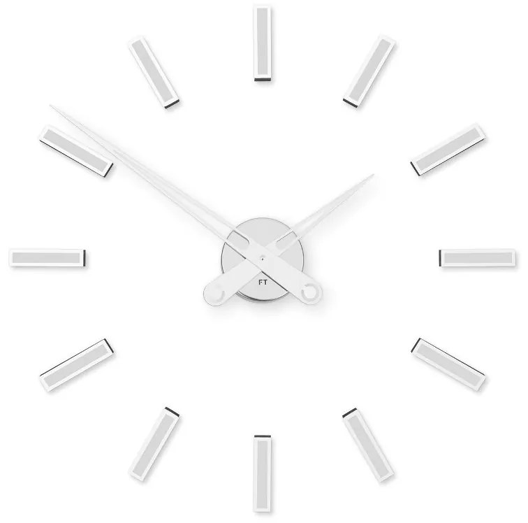 Designové nalepovací hodiny Future Time FT9600WH Modular white 60cm