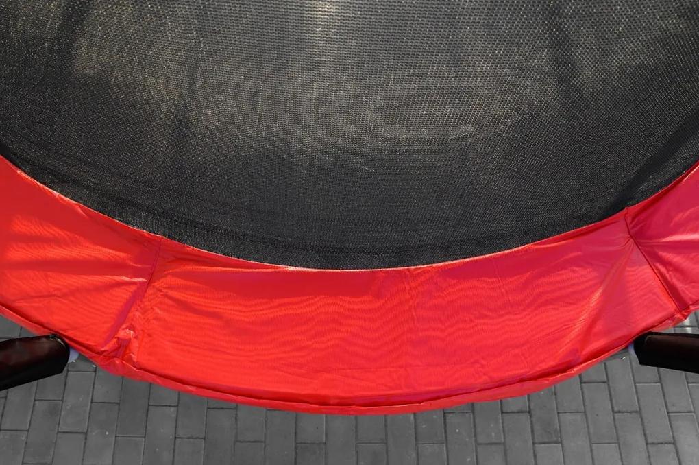 G21 Trampolína G21 SpaceJump, 305 cm, červená, s ochrannou sítí + schůdky zdarma G21-69042680