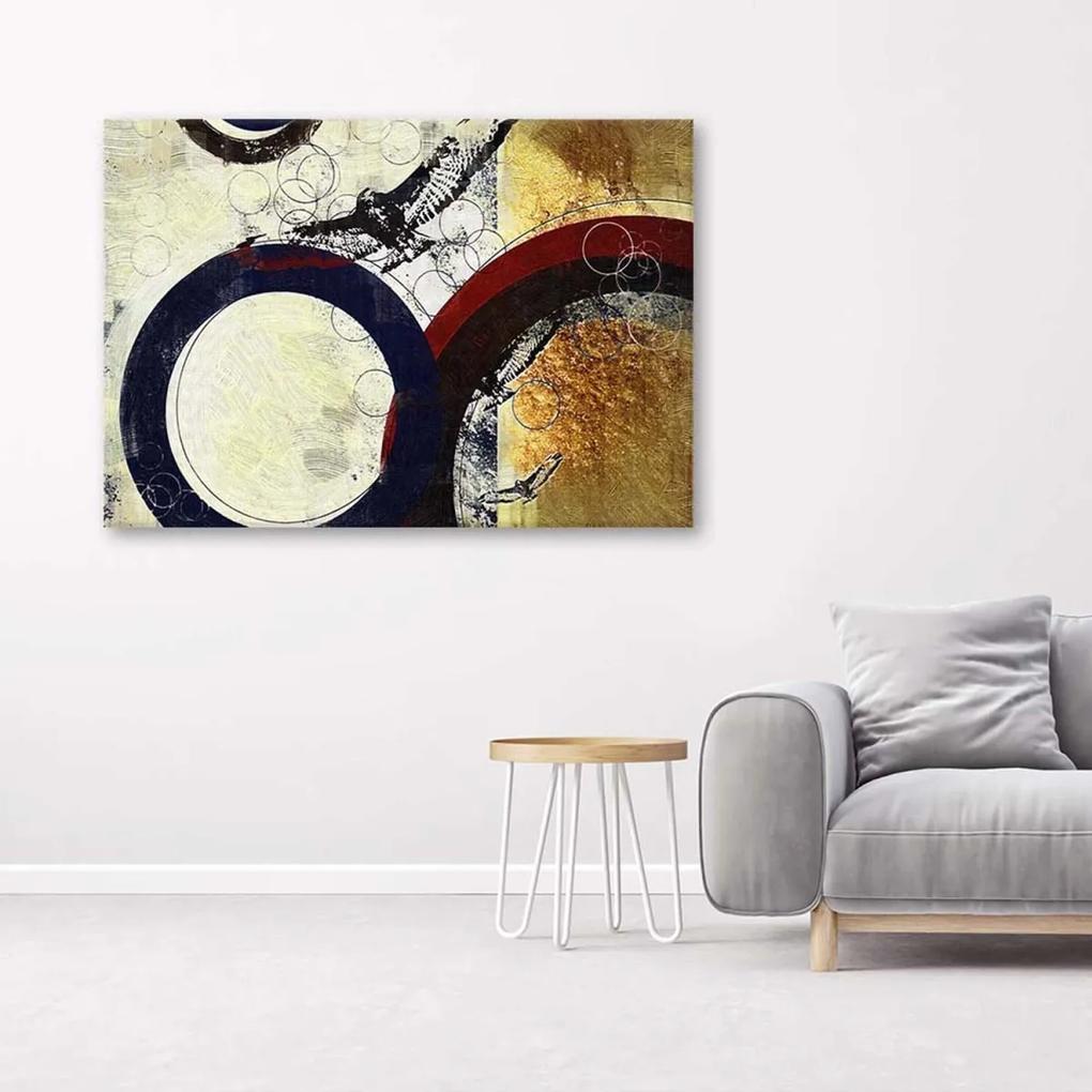 Obraz na plátně, Abstraktní kruh - 90x60 cm