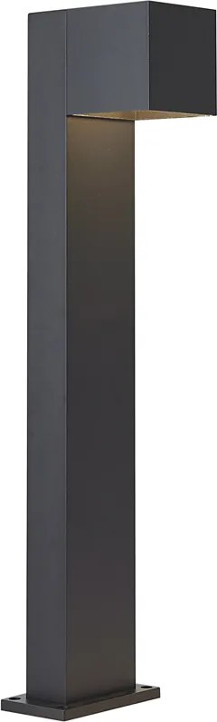 Venkovní lampa černá 65 cm vč. LED IP64 s tlumeným světlem a solárním napájením - Charlene