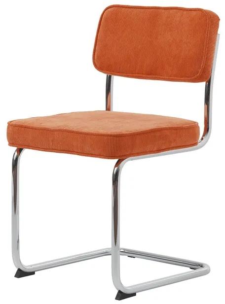 Designová konzolová židle Denise oranžová