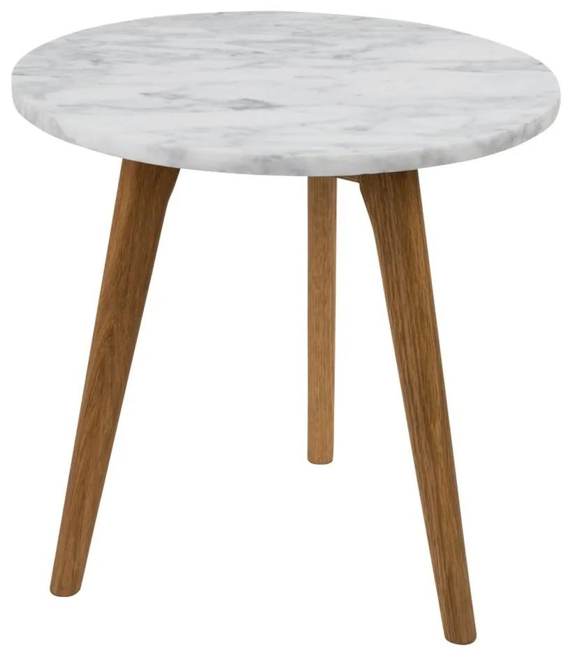 Odkládací stolek s deskou v dekoru kamene Zuiver, ⌀ 40 cm