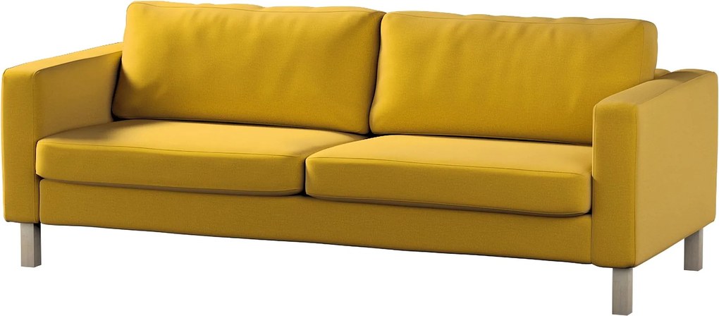 Potah na pohovku IKEA Karlstad, 3-místná, rozkládací barva žlutá látka sametová