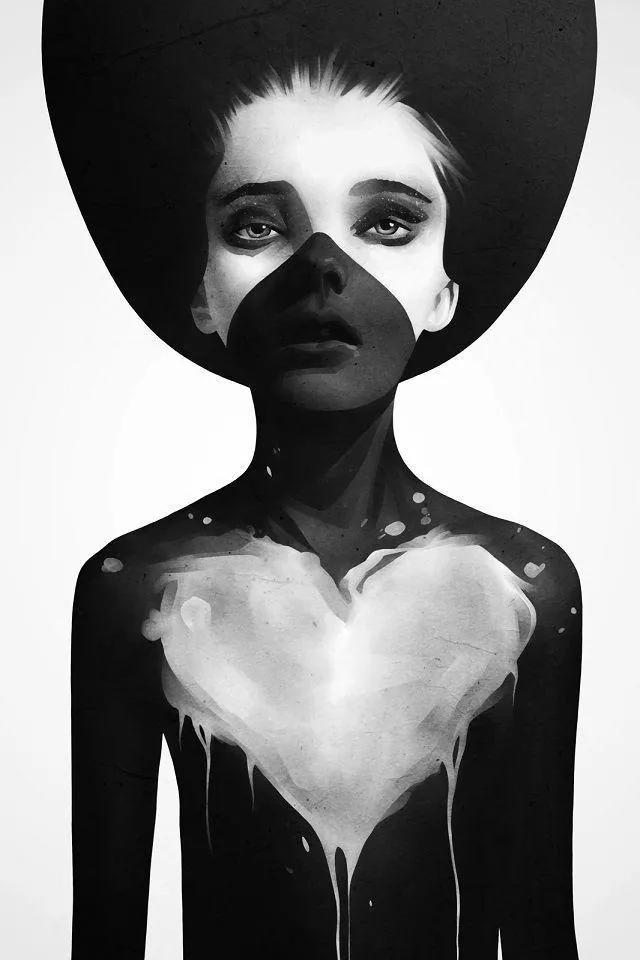 Ruben Ireland Grafický plakát Hold On 50x70 cm, černá barva, bílá barva, papír