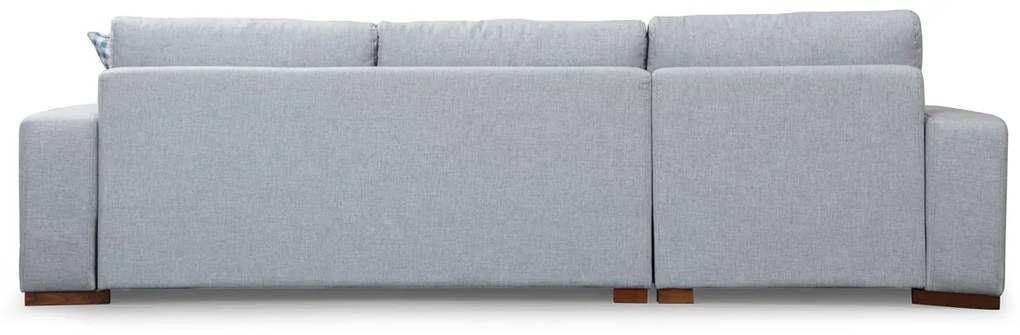 Designová rohová sedačka Bellona 290 cm světle šedá - levá